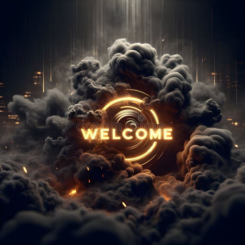 Welcome to the Dark. stock illustration. Illustration of welcomemessage ...