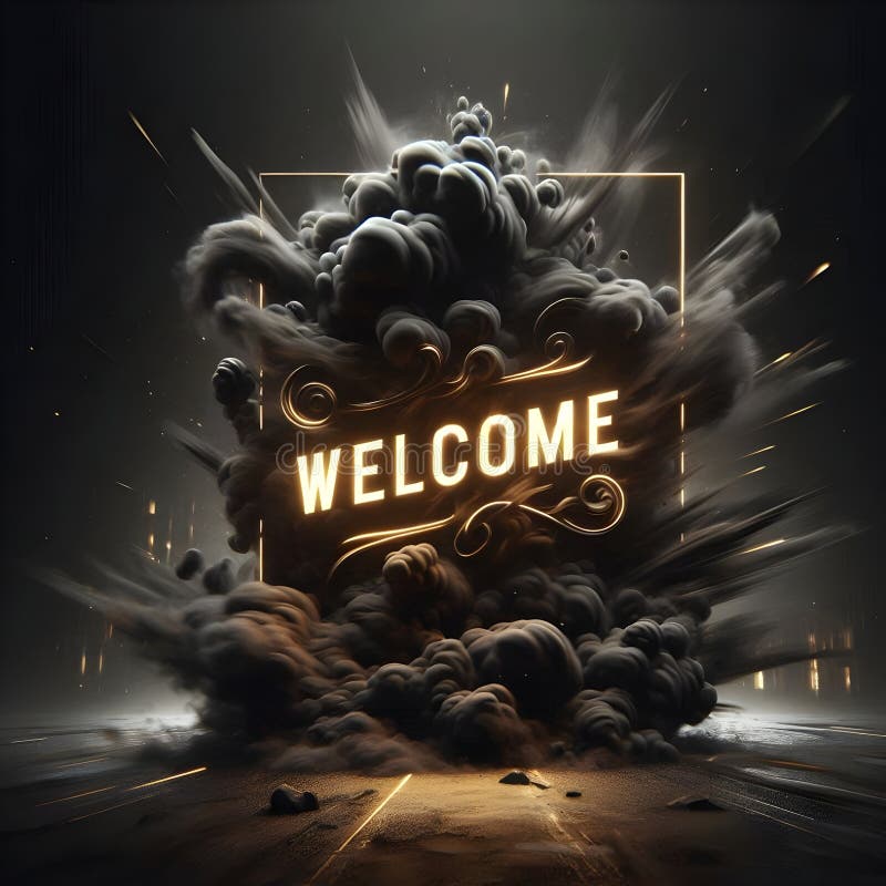 Welcome to the Dark. stock illustration. Illustration of noir - 326220673