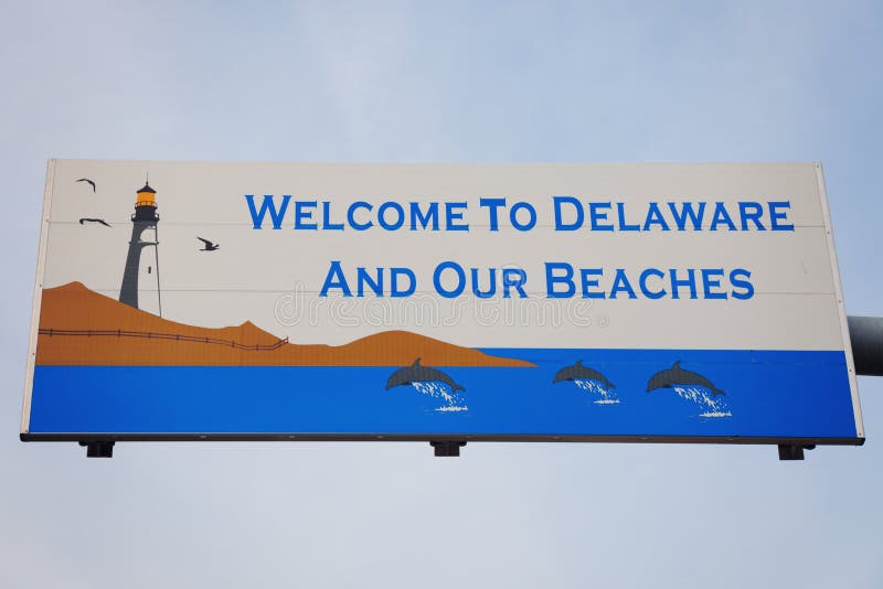 Welcome To Delaware Sign stock photo. Image of highways - 35417234