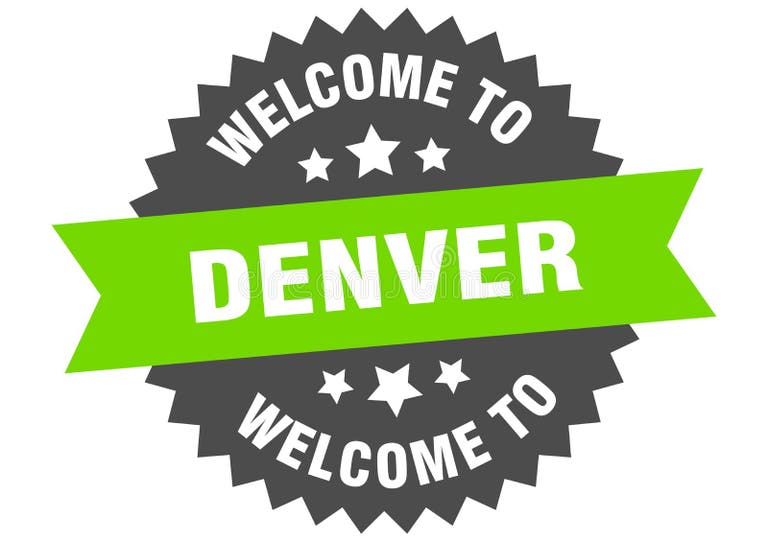Welcome To Denver. Welcome To Denver Isolated Sticker Stock Vector ...
