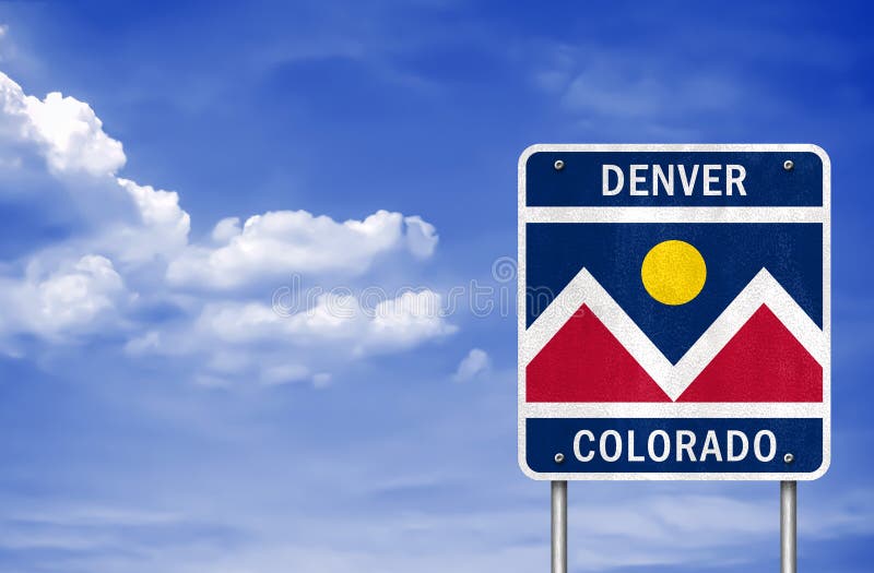 Welcome To Denver in Michigan Stock Illustration - Illustration of ...