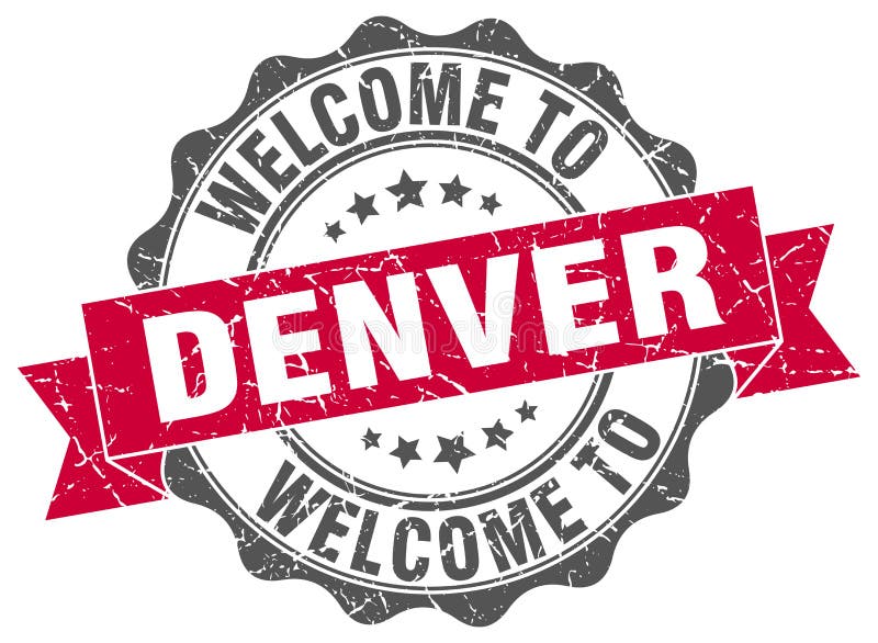 Welcome to Denver seal stock vector. Illustration of vector - 119079271