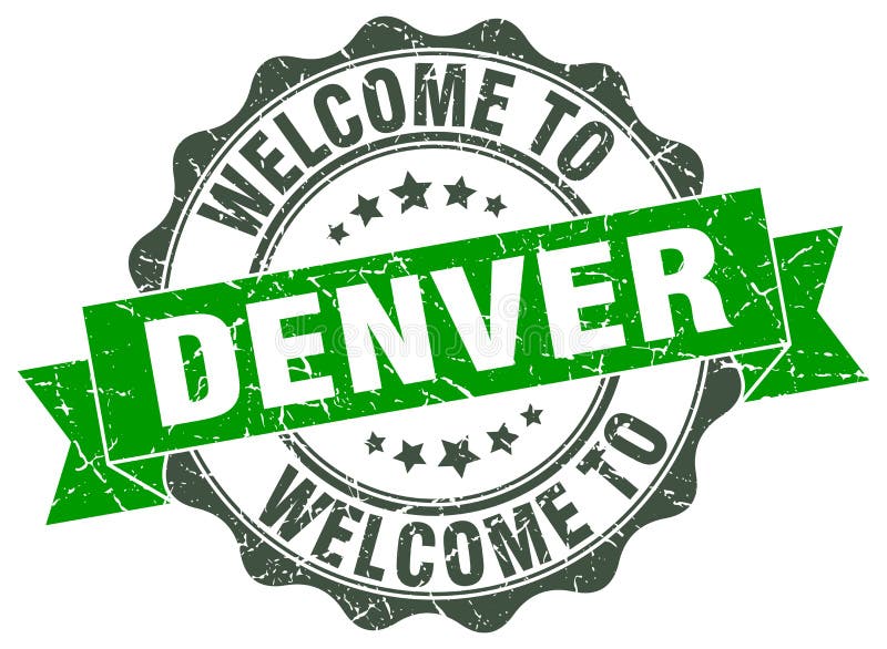 Welcome to Denver seal stock vector. Illustration of denver - 119203865