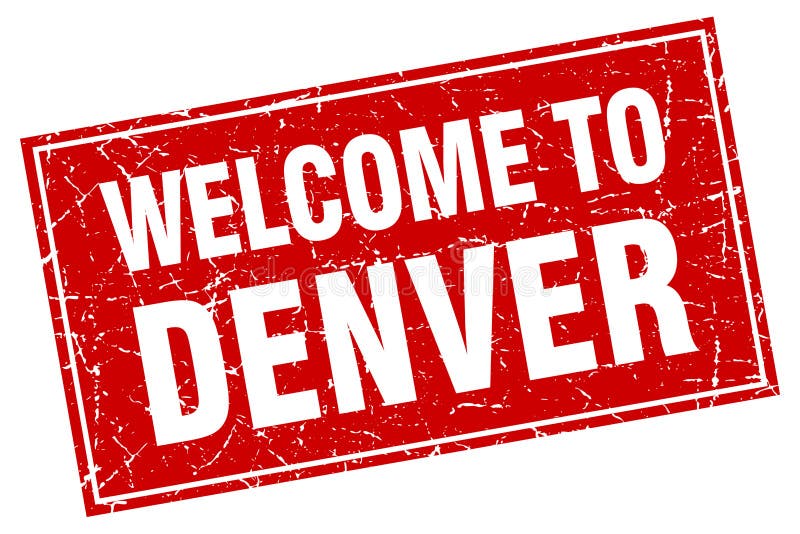 Welcome to Denver stamp stock vector. Illustration of hospitality ...