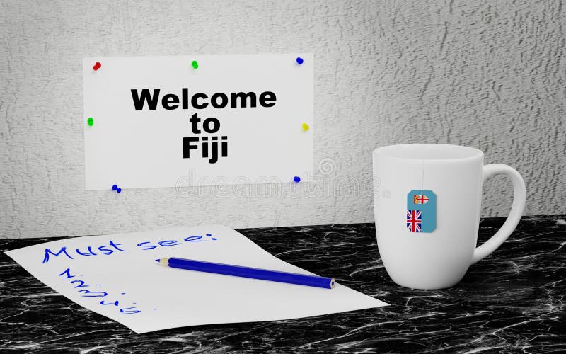 Fiji Welcome To Golden Text Neon Lettering Typography Vector ...