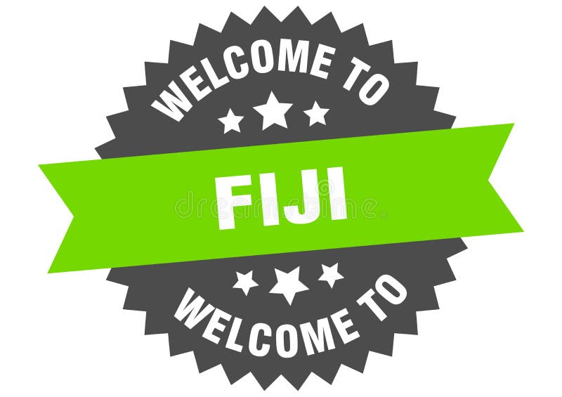 Welcome To Fiji. Welcome To Fiji Isolated Sticker Stock Vector ...