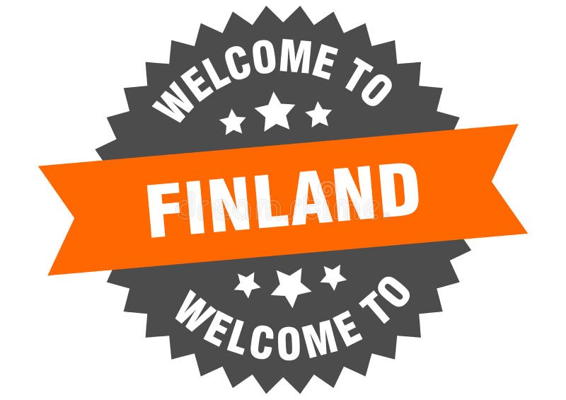 Welcome To Finland. Welcome To Finland Isolated Sticker Stock Vector ...