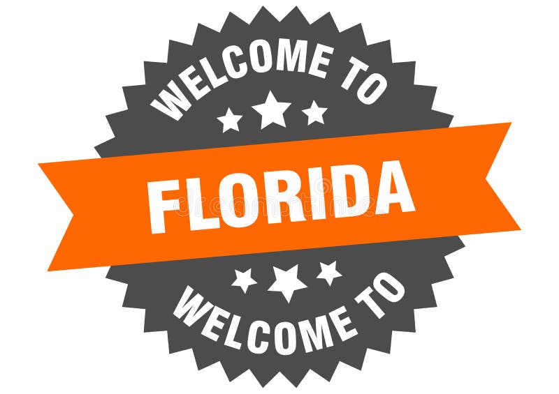 Florida Sticker. Florida Signpost Pointer Sign Stock Vector ...