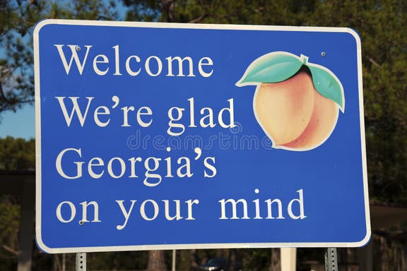 Welcome to Georgia stock image. Image of georgia, welcome - 22888813