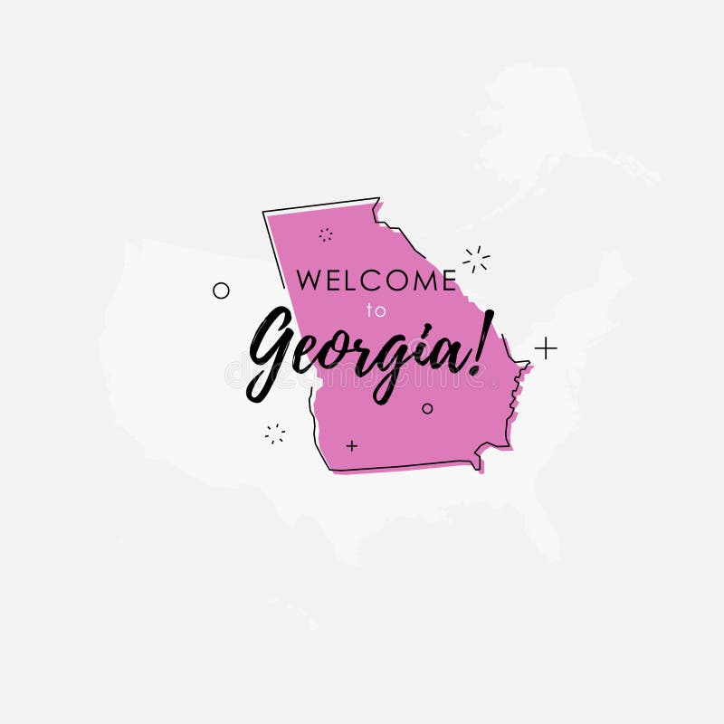 Welcome To Georgia Sign Stock Illustrations – 164 Welcome To Georgia ...