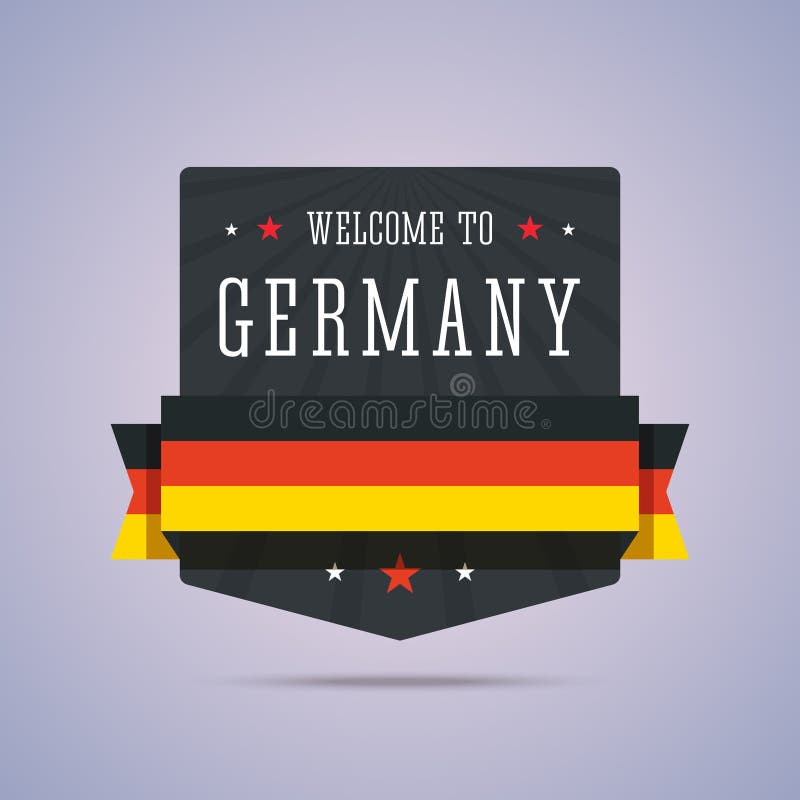 Welcome to Germany stock illustration. Illustration of german - 60216601