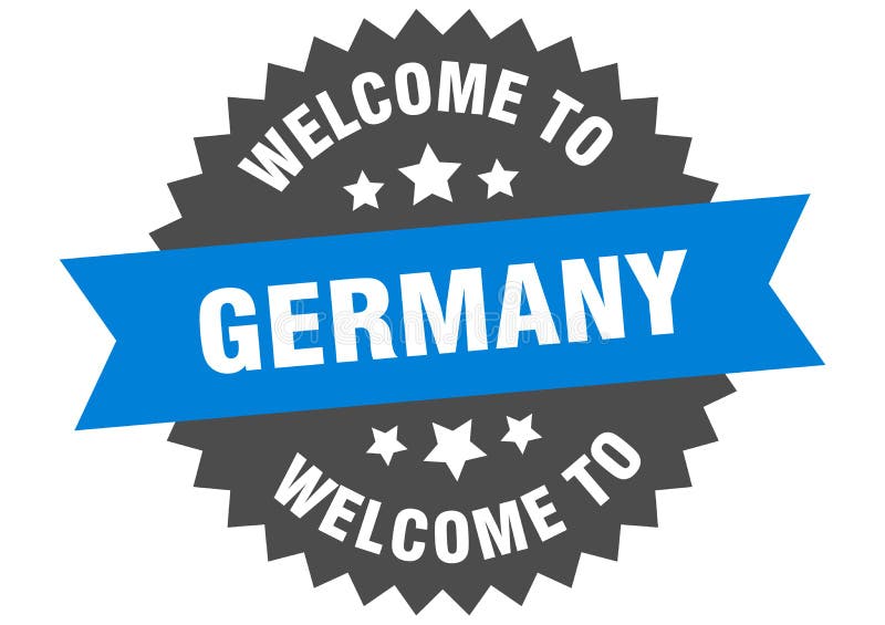 Welcome To Germany. Welcome To Germany Isolated Sticker Stock Vector ...