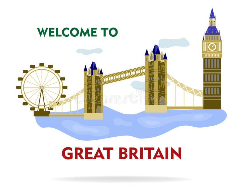 Welcome to great britain stock vector. Illustration of sign - 85103161