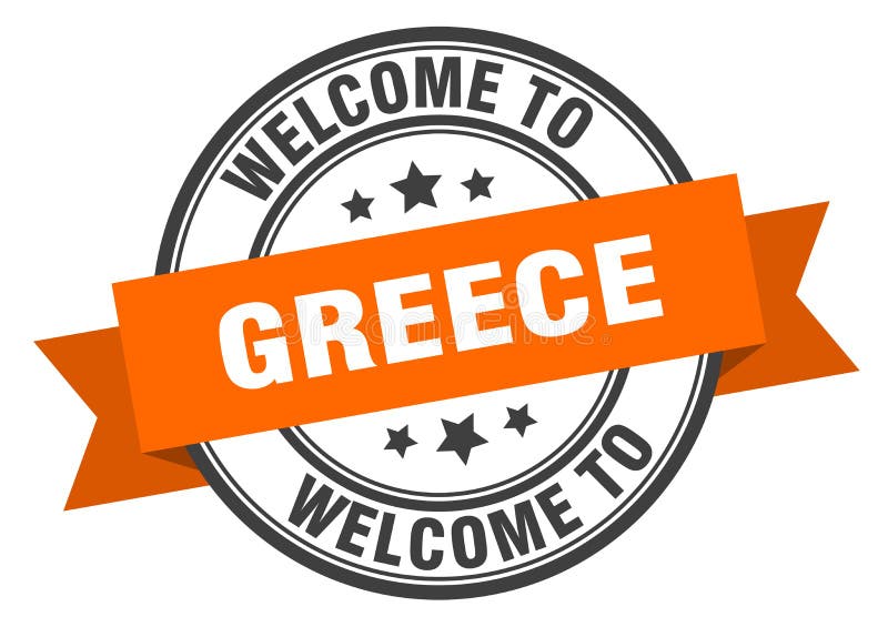 Welcome To Greece. Welcome To Greece Isolated Stamp Stock Vector ...