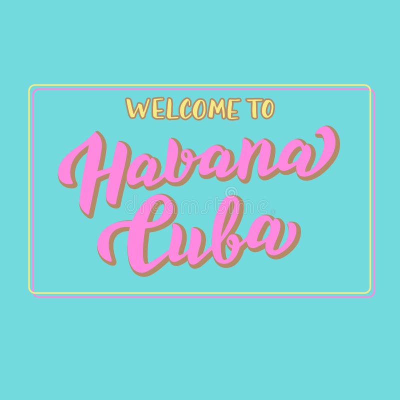 Welcome Colorful Brush Calligraphy Banner Stock Illustrations 267