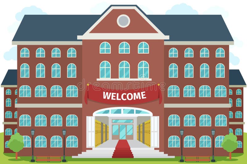 Welcome to high school stock vector. Illustration of organization ...