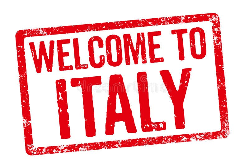 Welcome To Italy Greeting Souvenir Cards, Print or Poster Design ...