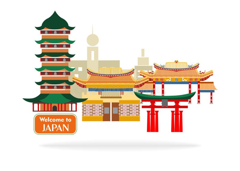 Welcome to japan stock vector. Illustration of welcome - 90577011