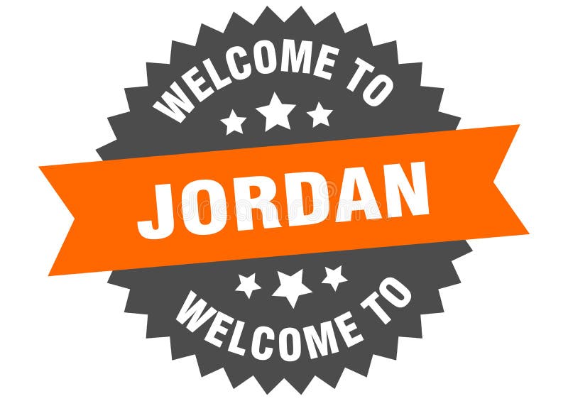 Jordan Sticker. Jordan Signpost Pointer Sign Stock Vector ...