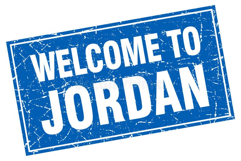 Welcome To Jordan. Welcome To Jordan Isolated Sticker Stock Vector ...