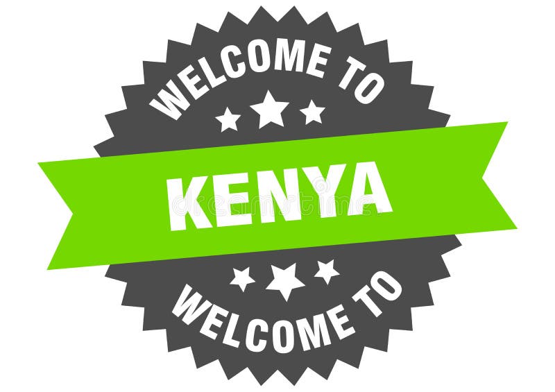 Kenya Sticker. Kenya Signpost Pointer Sign Stock Vector - Illustration ...