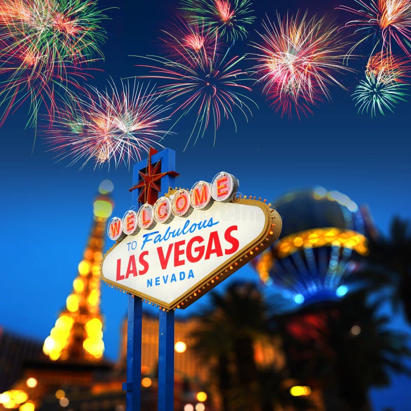 Welcome to Las Vegas stock photo. Image of desert, evening - 51912930