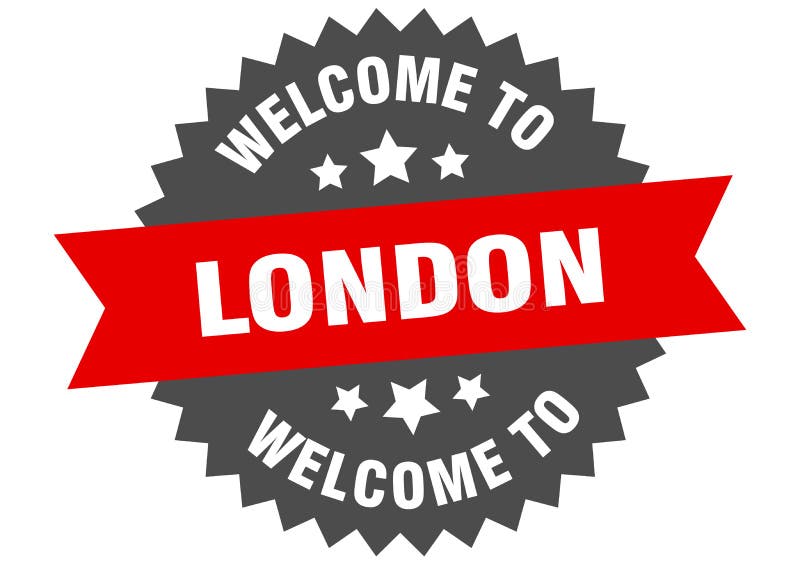 Welcome To London. Welcome To London Isolated Sticker Stock Vector ...