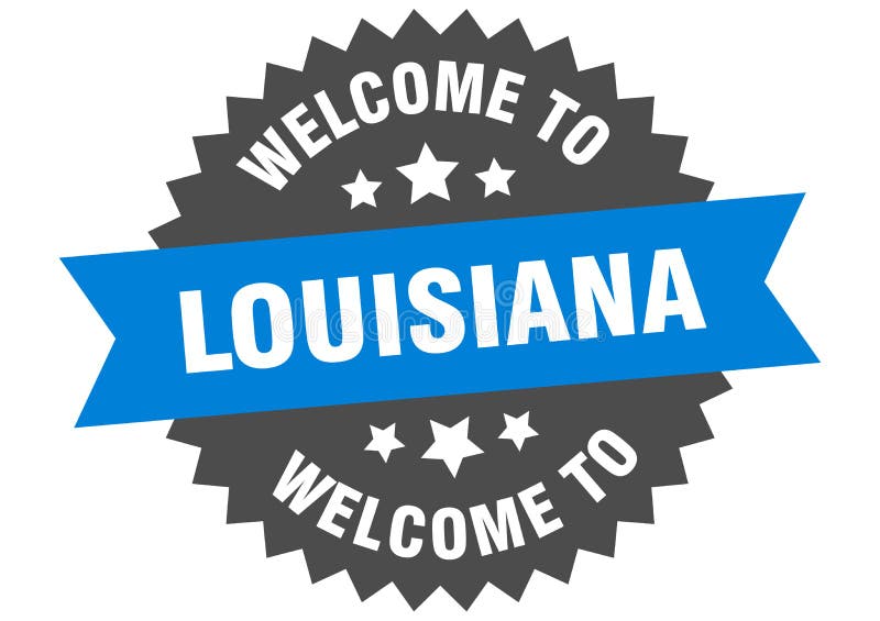 Louisiana Sticker. Louisiana Square Peeler Sign Stock Vector ...
