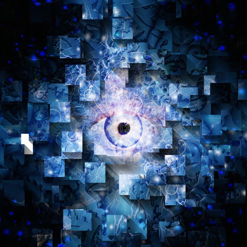 Welcome to the machine stock illustration. Illustration of watch ...