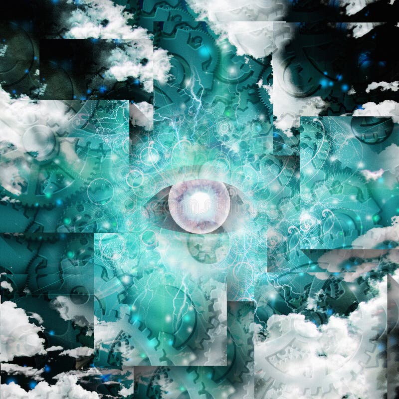 Welcome to the machine stock illustration. Illustration of intelligence ...