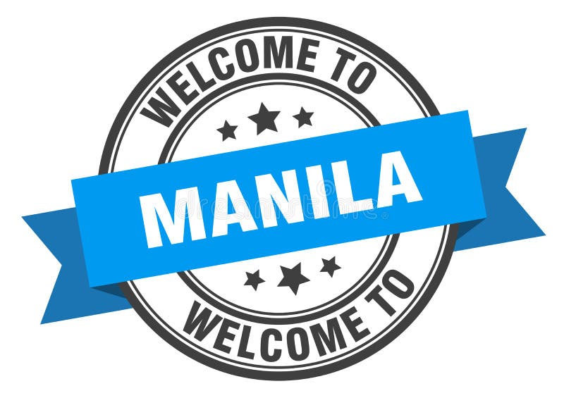 Welcome To Manila. Welcome To Manila Isolated Stamp Stock Vector ...