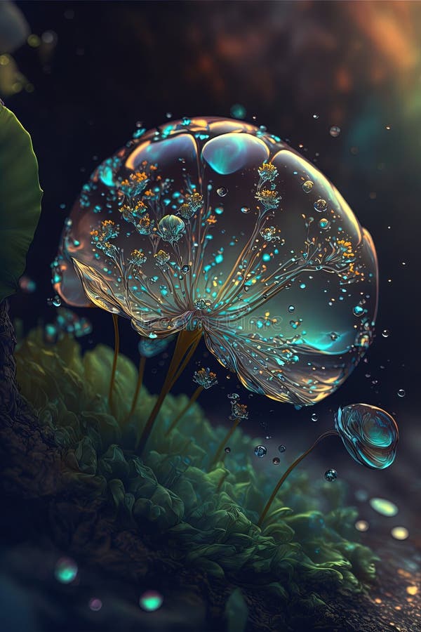 Crystal Enchantment: AI-Generated Surreal Forest Illuminated by 3D ...