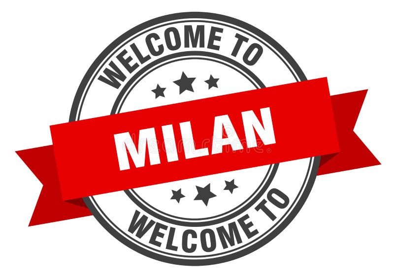 Welcome To Milan. Welcome To Milan Isolated Stamp Stock Vector ...