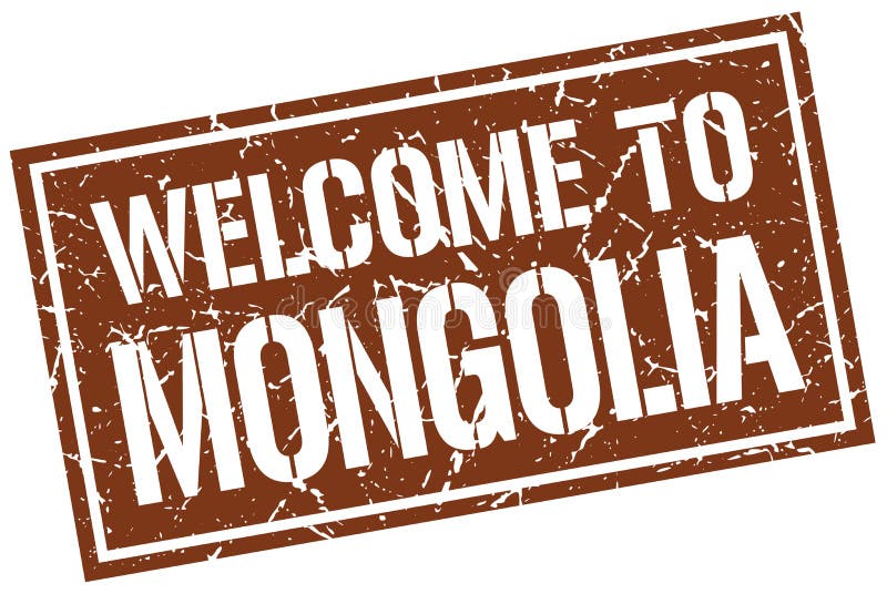 Welcome To Mongolia Sign On Wood Background With Blending Nationa Stock ...