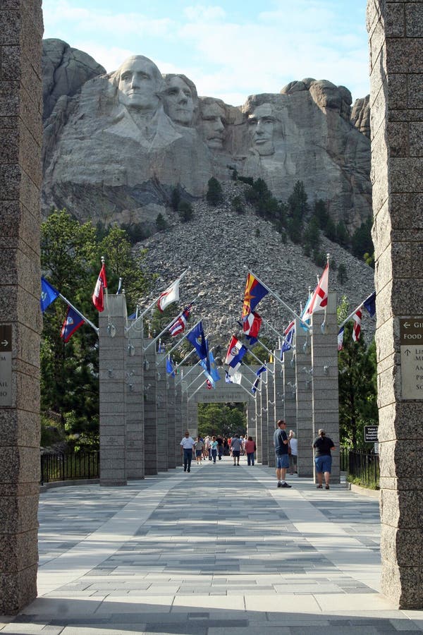 Mount Rushmore National Memorial Grand View Terrace Editorial Stock ...
