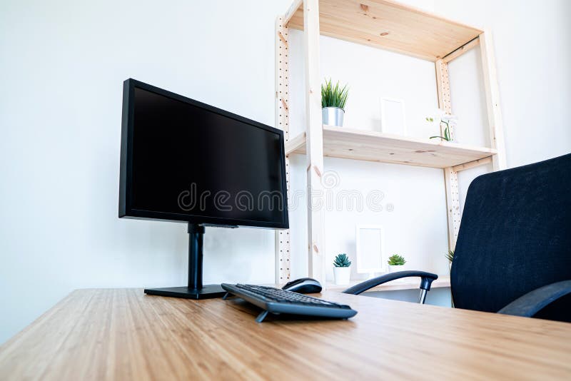 Welcome To My Home Office Studio. Work from Home Concept Stock Photo ...