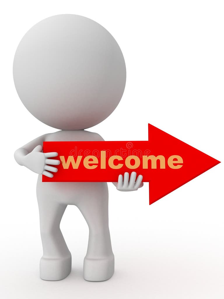 Red Welcome Character Person Stock Illustrations – 559 Red Welcome ...