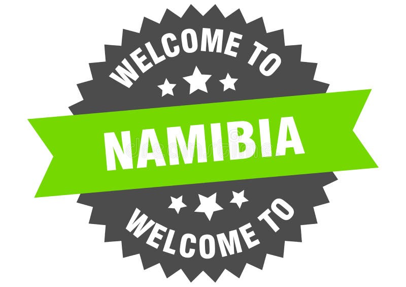 Welcome To Namibia. Welcome To Namibia Isolated Sticker Stock Vector ...