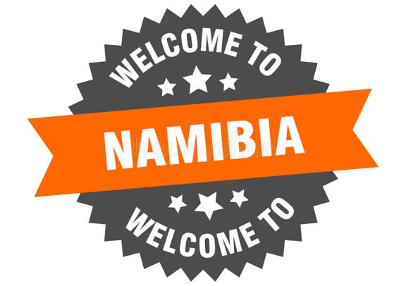 Welcome To Namibia. Welcome To Namibia Isolated Sticker Stock Vector ...