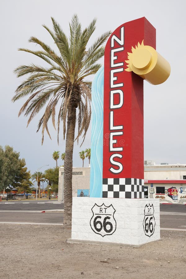 Welcome To Needles California Sign Editorial Stock Image - Image of ...