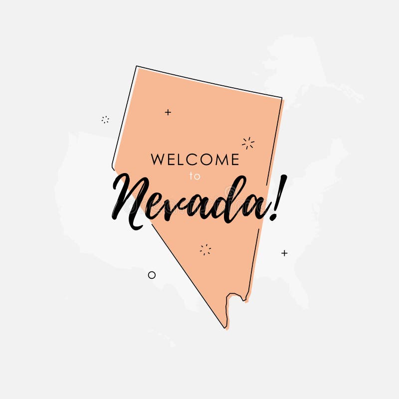 Welcome To Nevada State Border Sign Stock Illustrations – 1 Welcome To ...
