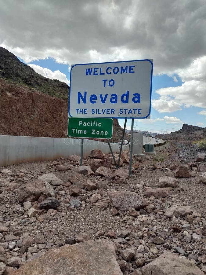 Welcome To Nevada Road Sign Stock Image - Image of trail, welcome ...