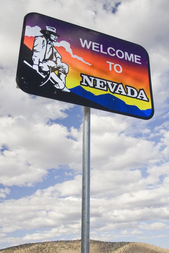Welcome to Nevada Sign stock image. Image of miner, sign - 6793389