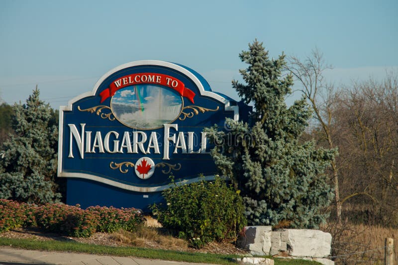 Welcome To Niagara Falls Sign Stock Photos - Free & Royalty-Free Stock ...