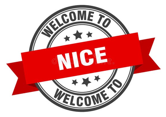 Welcome To Nice. Welcome To Nice Isolated Stamp Stock Vector ...