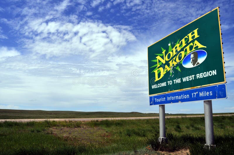 Welcome to North Dakota stock image. Image of national - 24936293