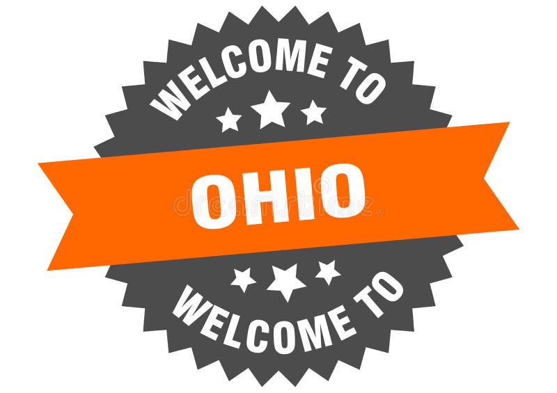 Welcome To Ohio. Welcome To Ohio Isolated Sticker Stock Vector ...