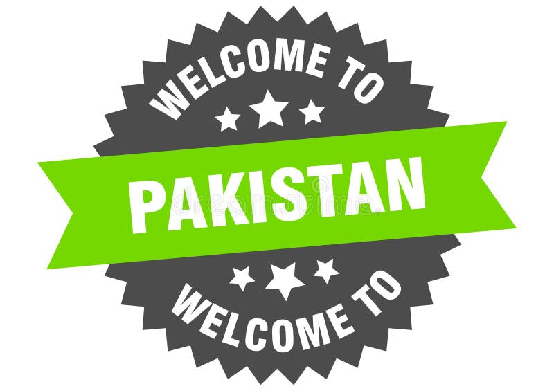 Welcome To Pakistan. Welcome To Pakistan Isolated Sticker Stock Vector ...