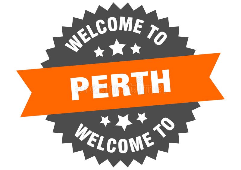 Welcome To Perth. Welcome To Perth Isolated Sticker Stock Vector ...
