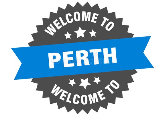 Welcome To Perth. Welcome To Perth Isolated Sticker Stock Vector ...